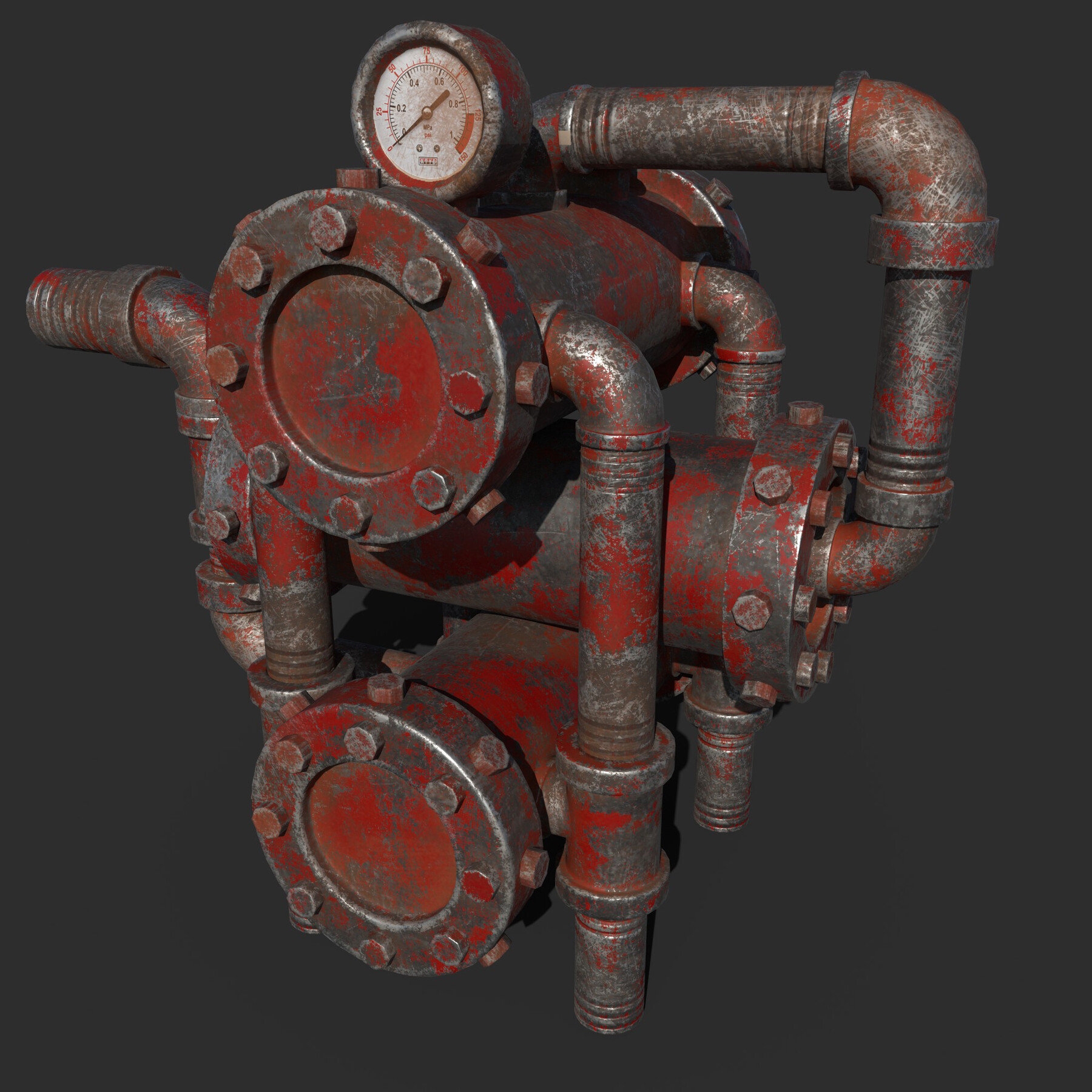 ArtStation - Vintage Water Pump Texturing Tutorial+Asset | Tutorials