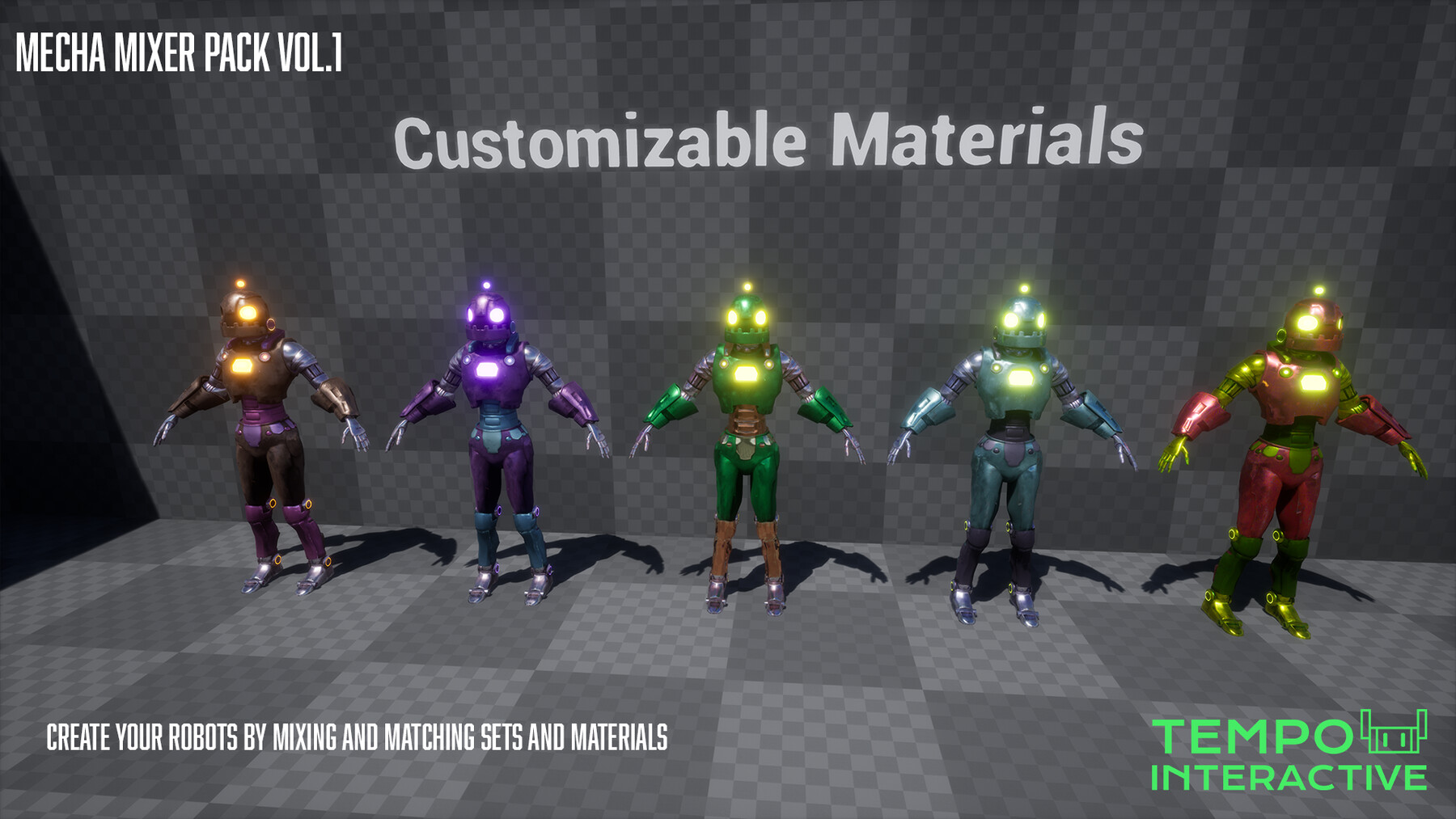 ArtStation - Mecha Mixer Pack Vol.1 | Game Assets