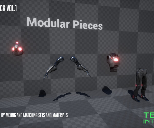 ArtStation - Mecha Mixer Pack Vol.1 | Game Assets