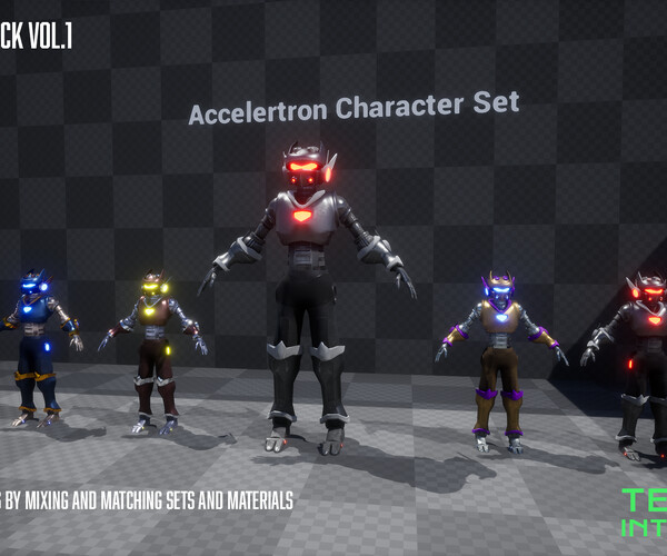 ArtStation - Mecha Mixer Pack Vol.1 | Game Assets