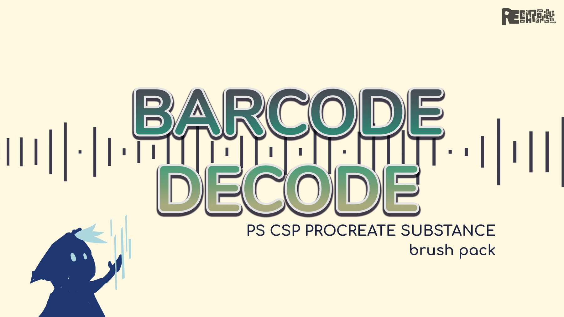 ArtStation - Barcode Decode | imitating the running lines [Unique Brush Pack] | Brushes