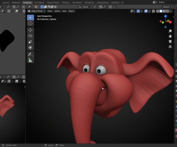 ArtStation - Cartoon Elephant blockout video (Realtime) | Tutorials
