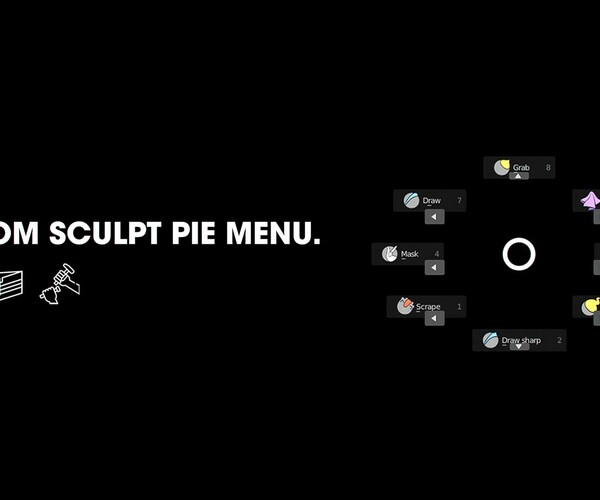 ArtStation - Custom Sculpt Pie Menu | Resources