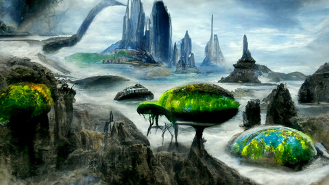 ArtStation - Alien world landscape | Artworks