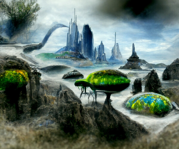 ArtStation - Alien world landscape | Artworks
