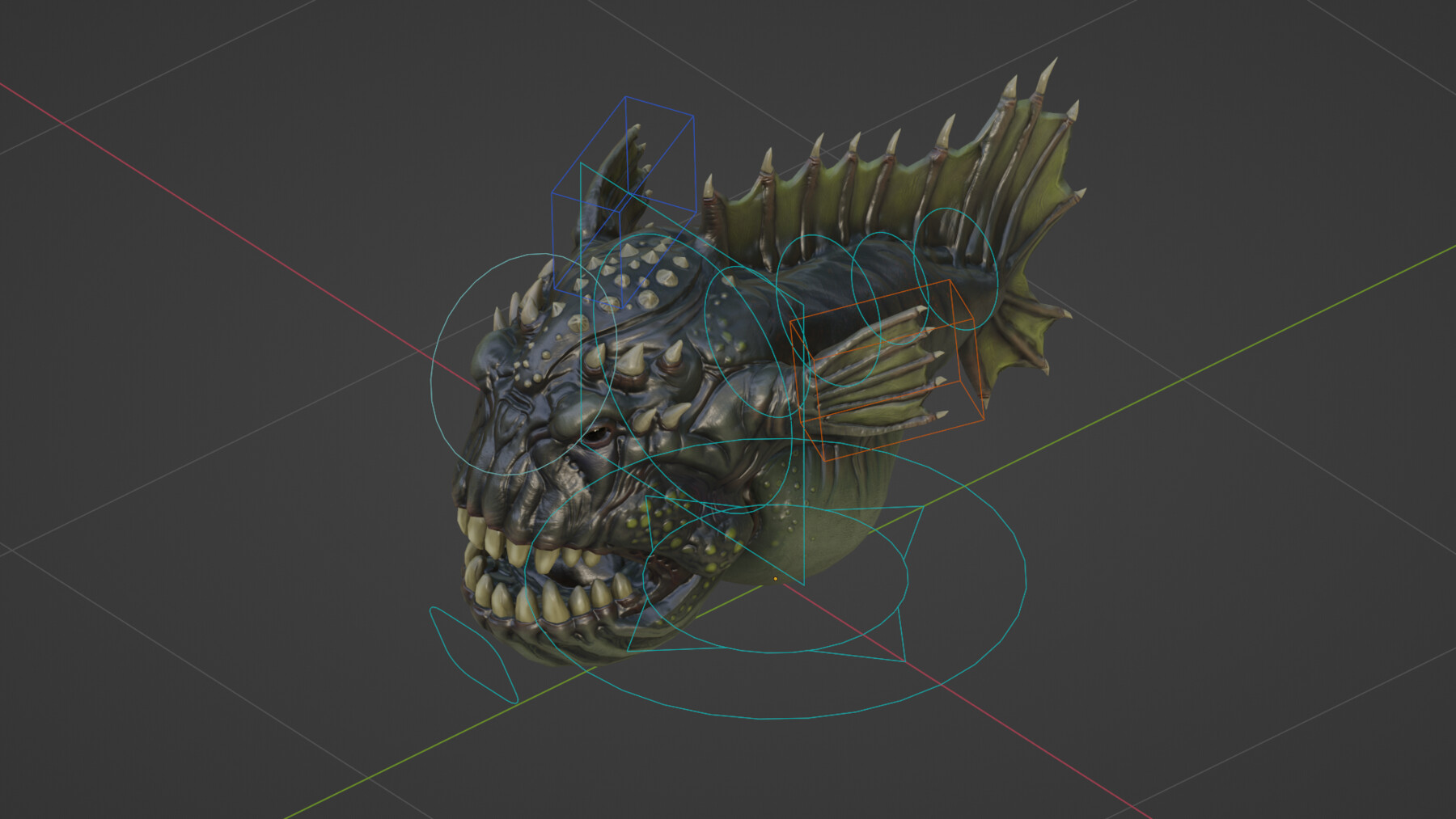 ArtStation - Fish Monster - Gloth | Game Assets