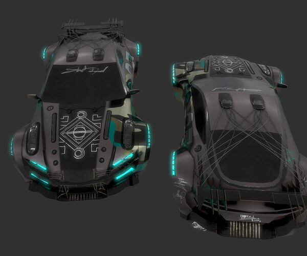 ArtStation - Cyberpunk Concept Car | Game Assets