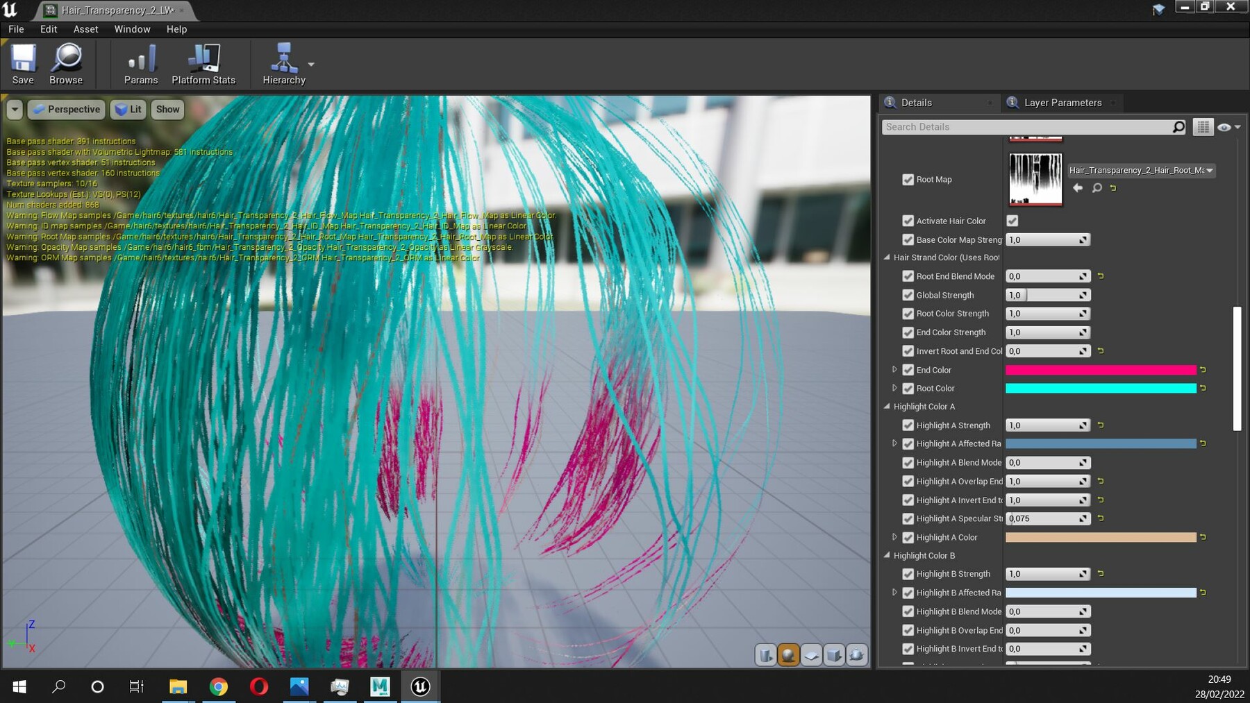 ArtStation - Realistic Female hair 6 | Game Assets