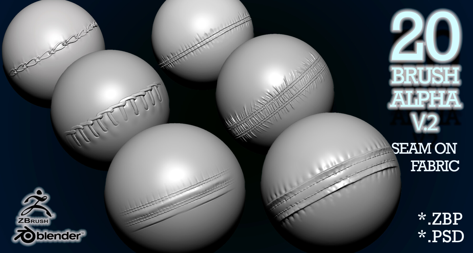 ArtStation - Alpha Package .Brush Seam on Fabric, Part 2 | Brushes