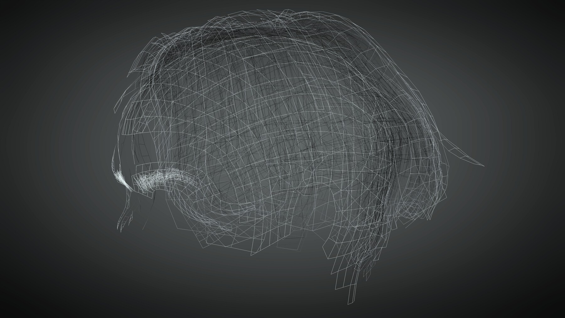 ArtStation - Realistic Female hair 12 | Game Assets