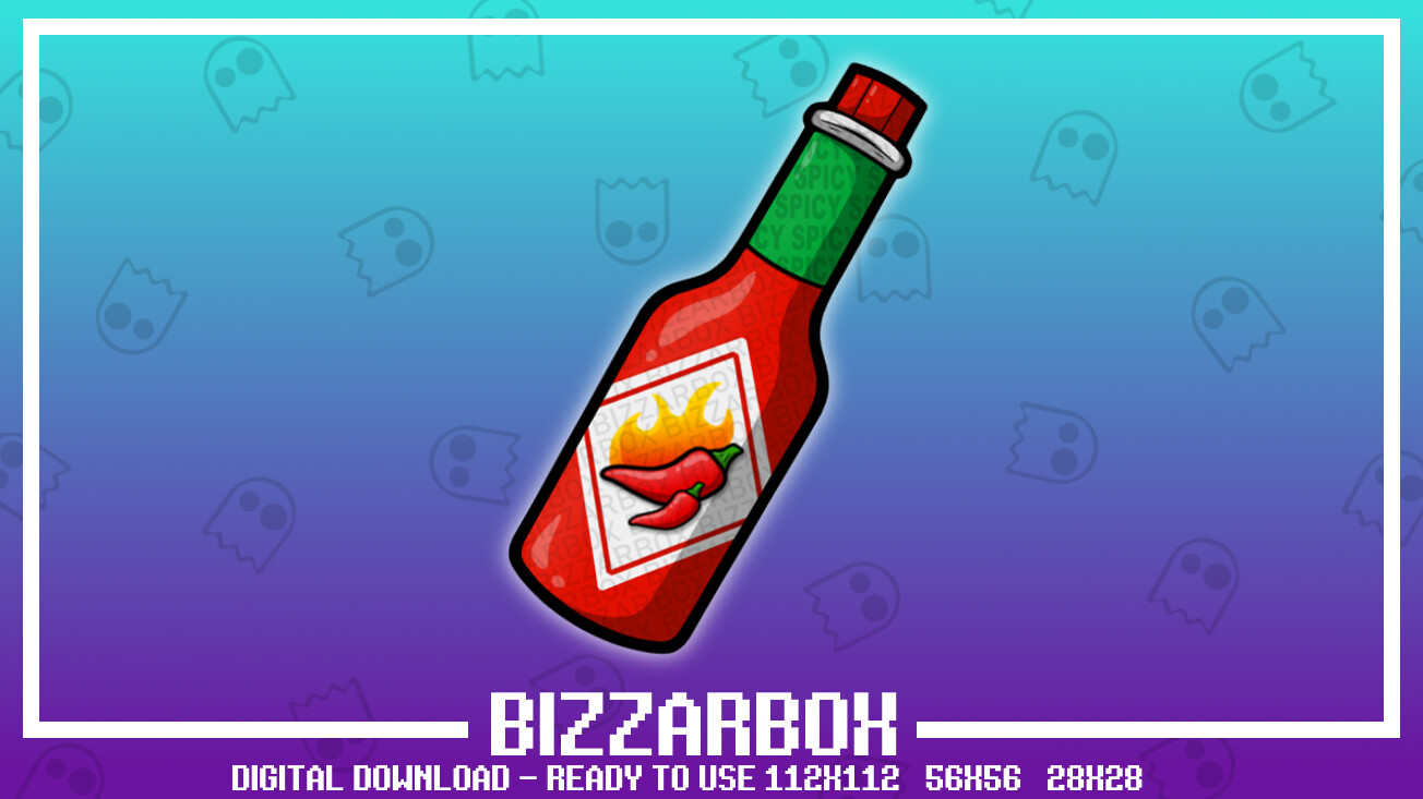 ArtStation - Twitch Emote: Hot Sauce Spicy | Artworks