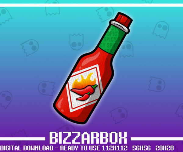 ArtStation - Twitch Emote: Hot Sauce Spicy | Artworks