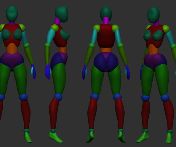 ArtStation - Women blockout | Tutorials