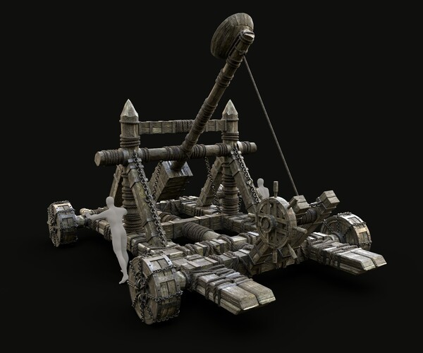 ArtStation - WAR MACHINE CATAPULT MEDIEVAL SIEGE ENGINE WAR BATTLE ...