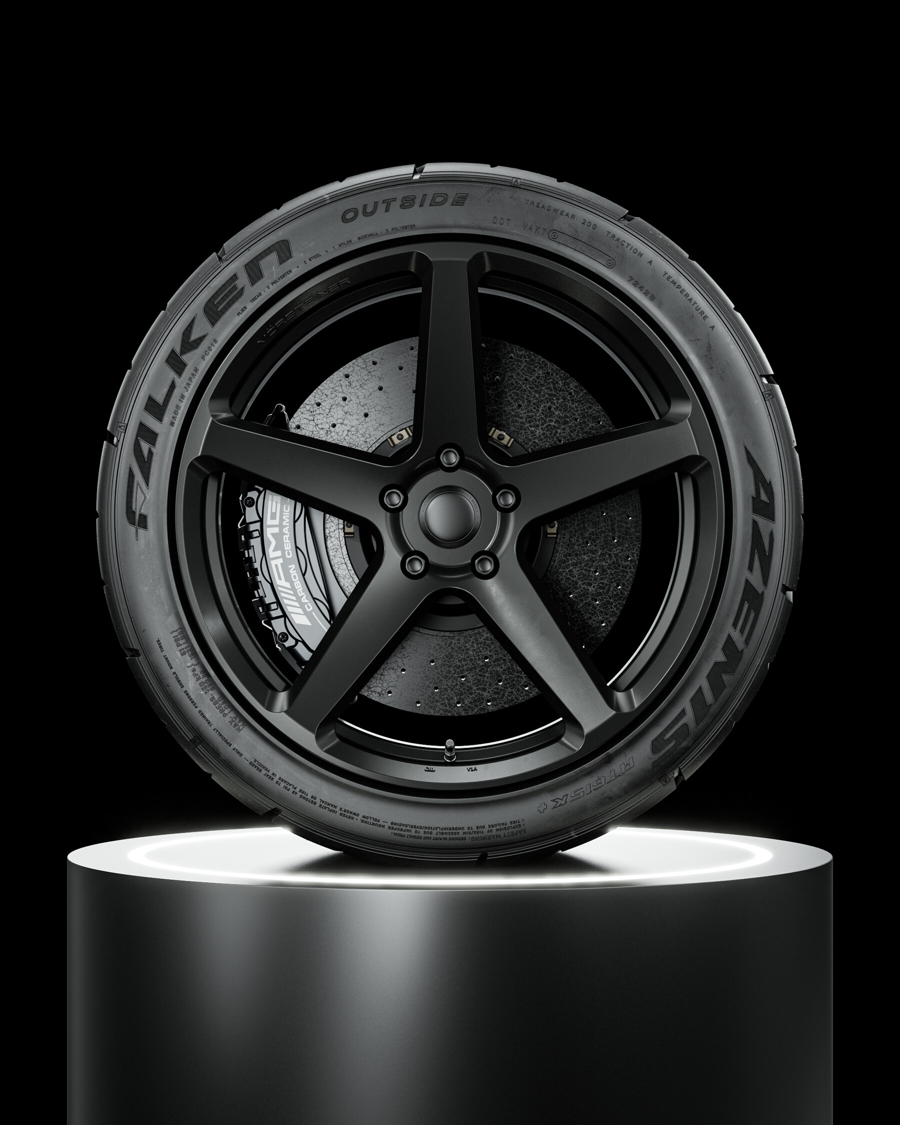 ArtStation - Falken Azenis RT615K+ • 315/30 ZR18 98W SL (Real World ...