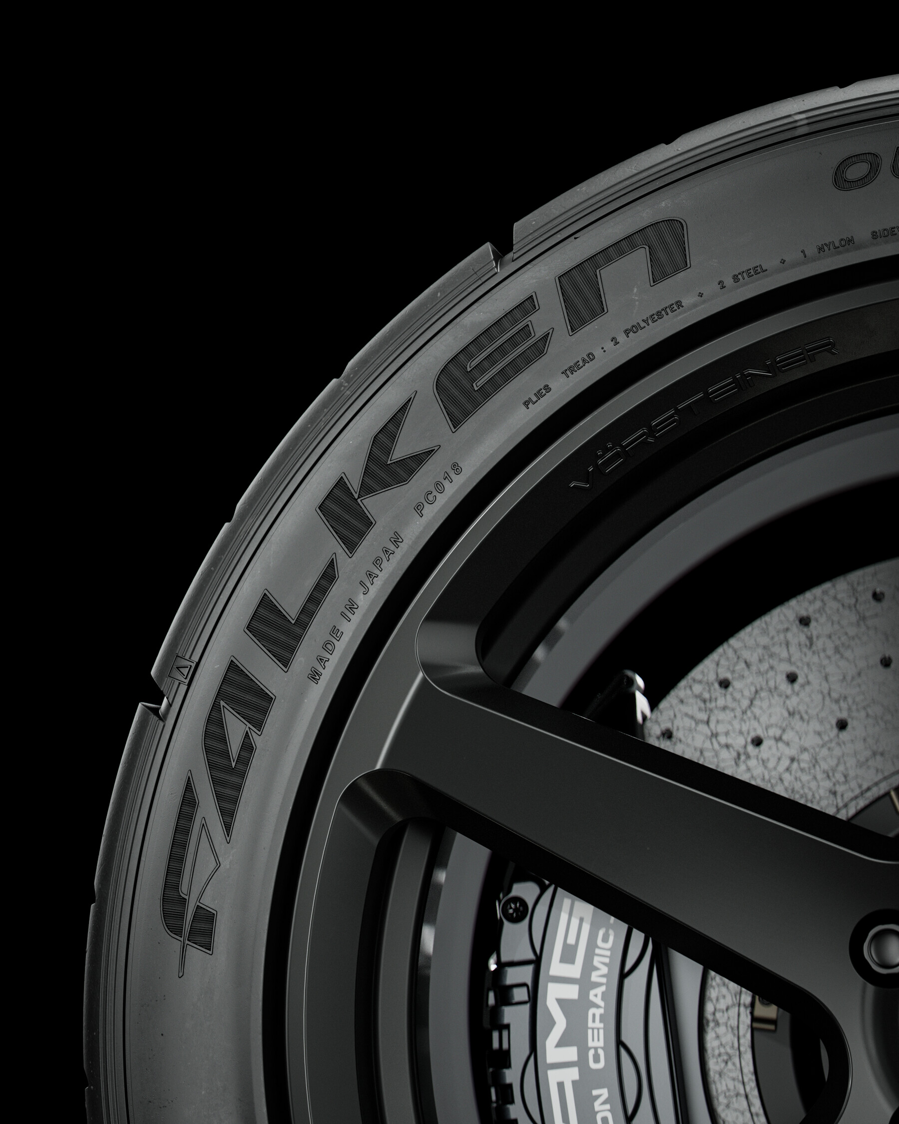 ArtStation - Falken Azenis RT615K+ • 315/30 ZR18 98W SL (Real World ...