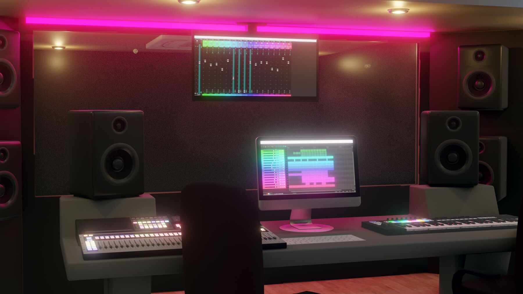 ArtStation - Recording Studio - Low Poly - Game Ready - PBR | Game Assets