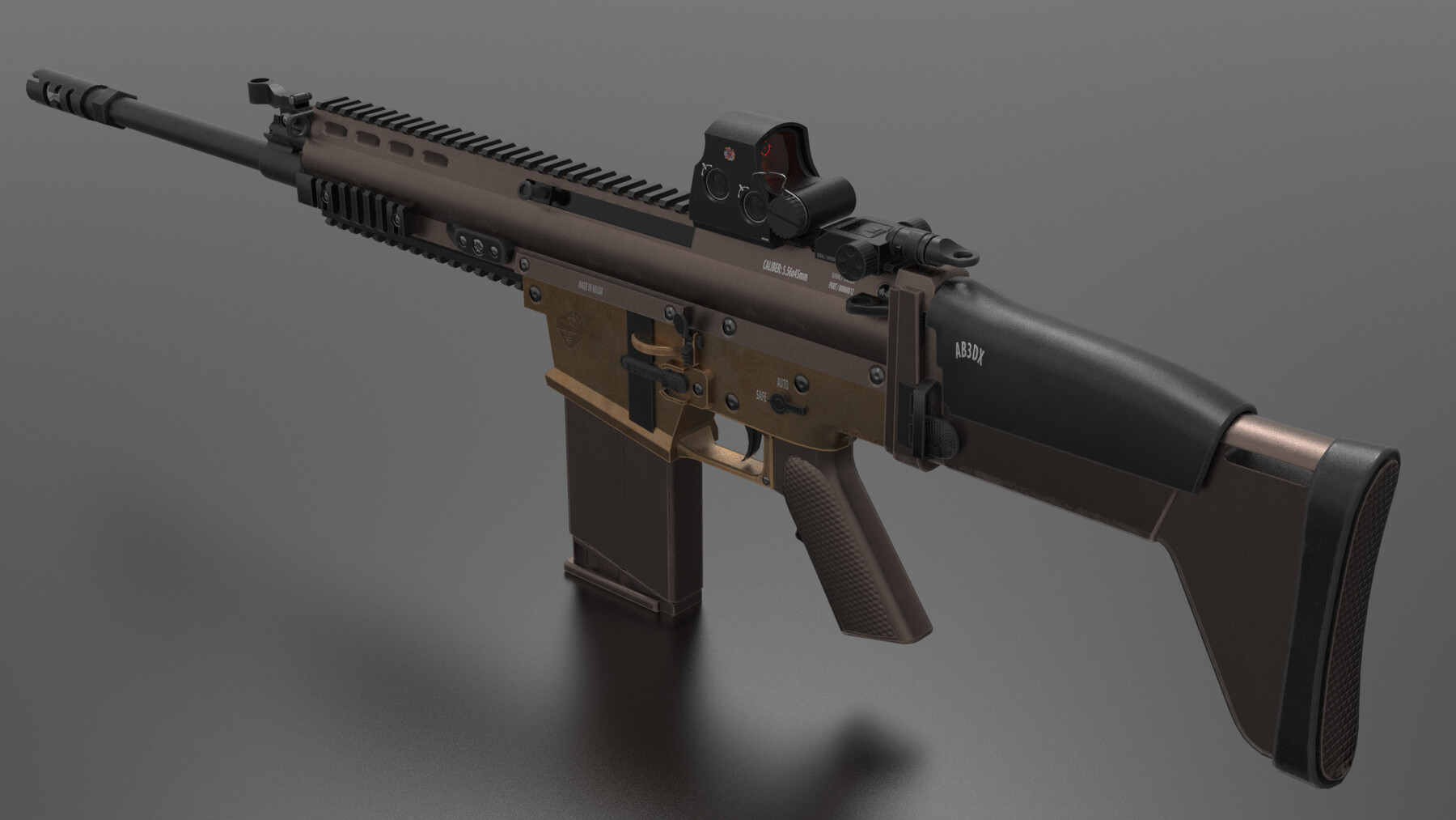 ArtStation - FN Scar Gun | Game Assets