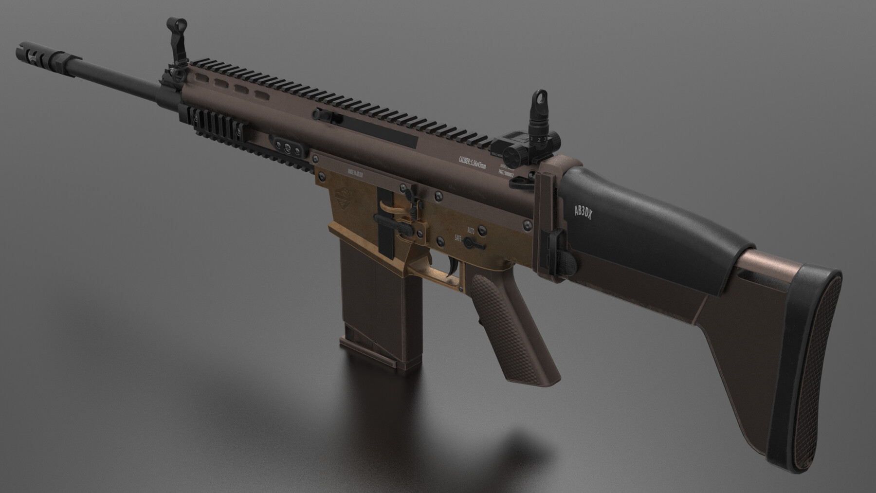 ArtStation - FN Scar Gun | Game Assets