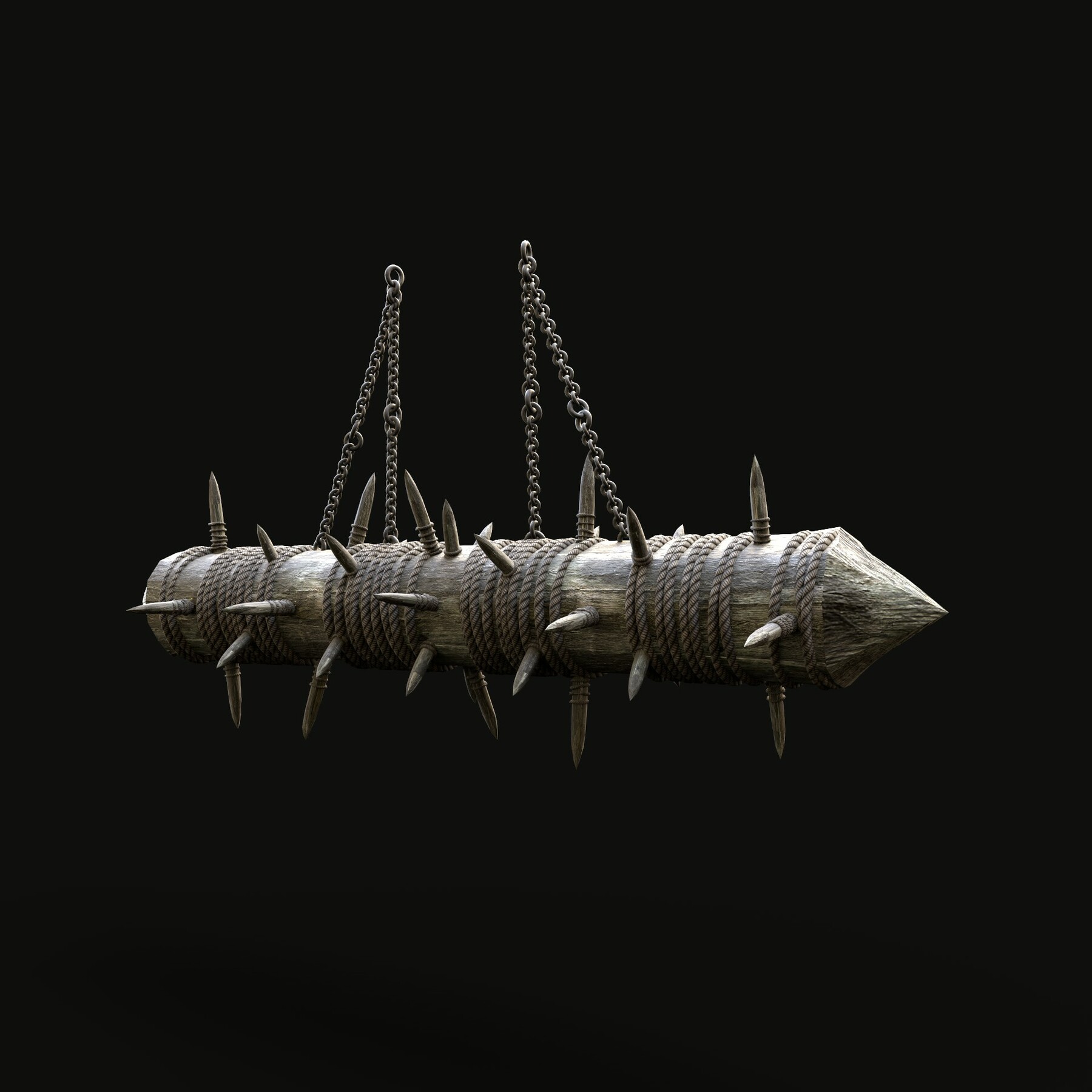 ArtStation - JAGGED LOG PITFALL BOOBY TRAP HUNTER DEADFALL | Game Assets