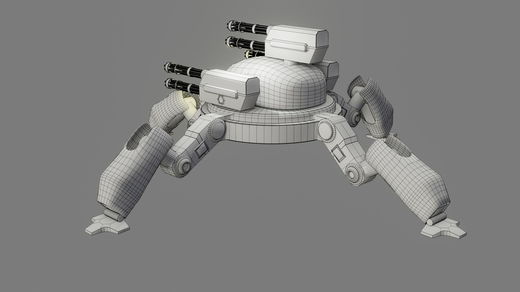 ArtStation - Sci Fi Quad Bot - Low Poly - Game Ready - PBR | Game Assets