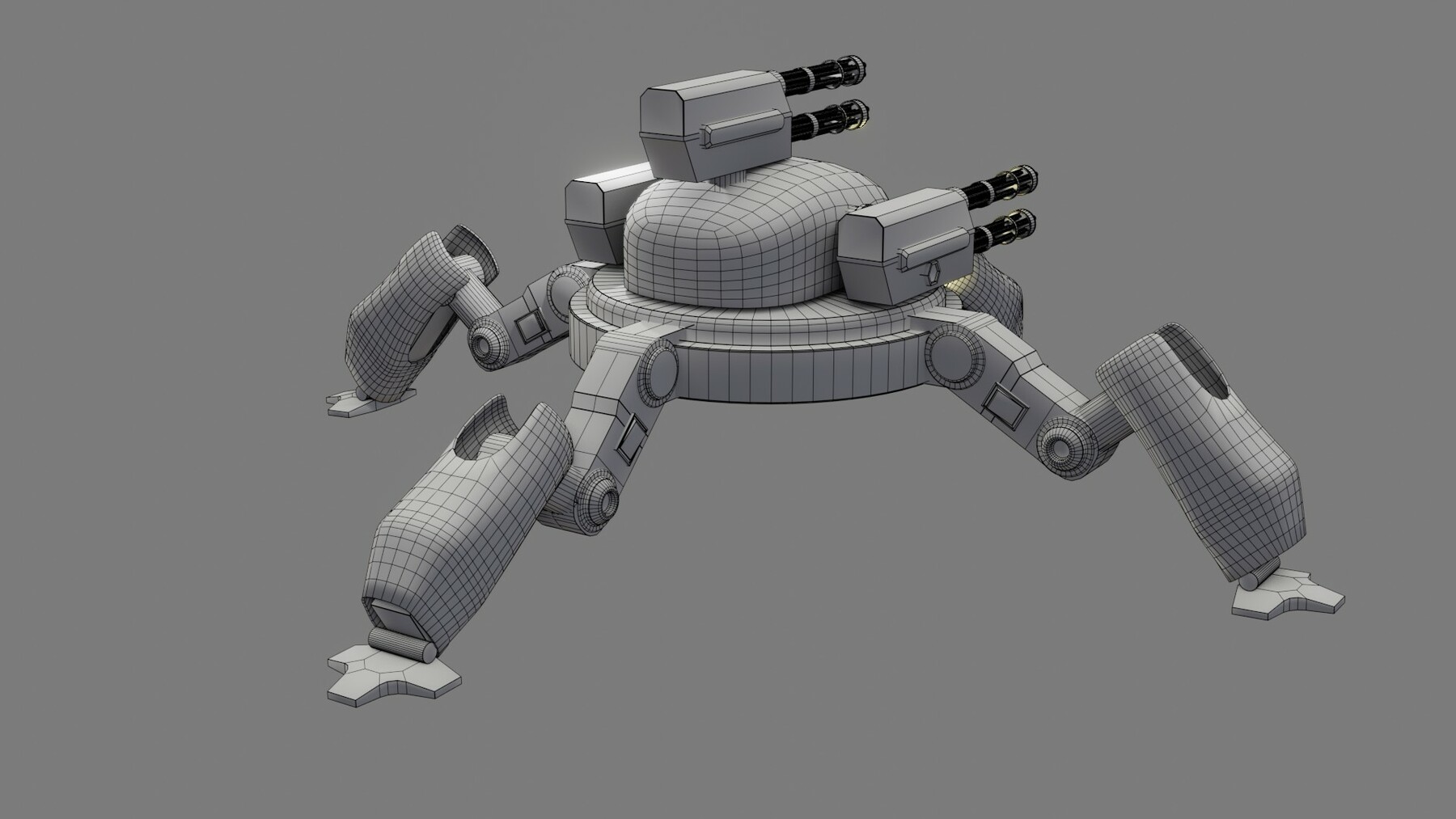 ArtStation - Sci Fi Quad Bot - Low Poly - Game Ready - PBR | Game Assets