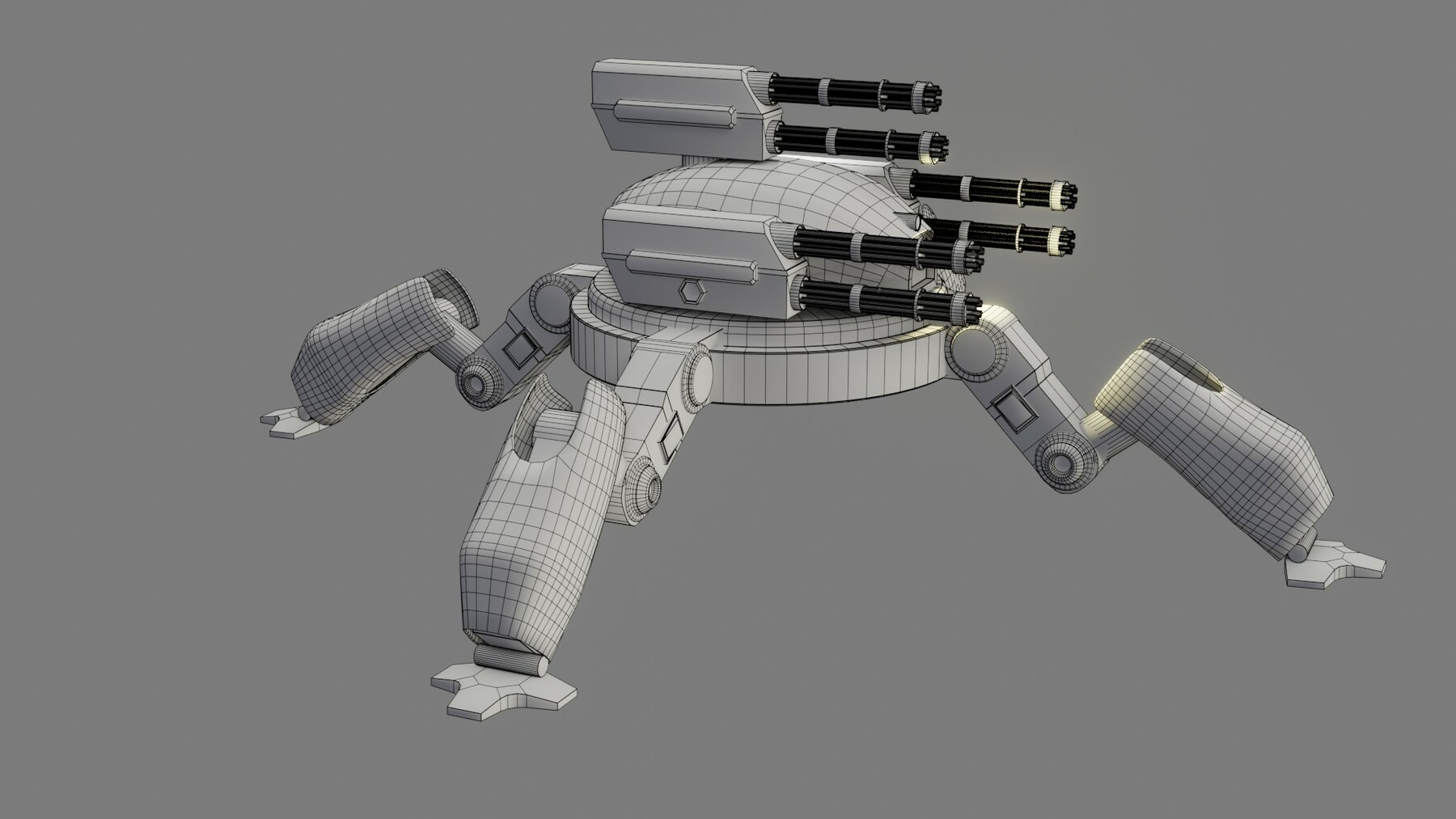 ArtStation - Sci Fi Quad Bot - Low Poly - Game Ready - PBR | Game Assets