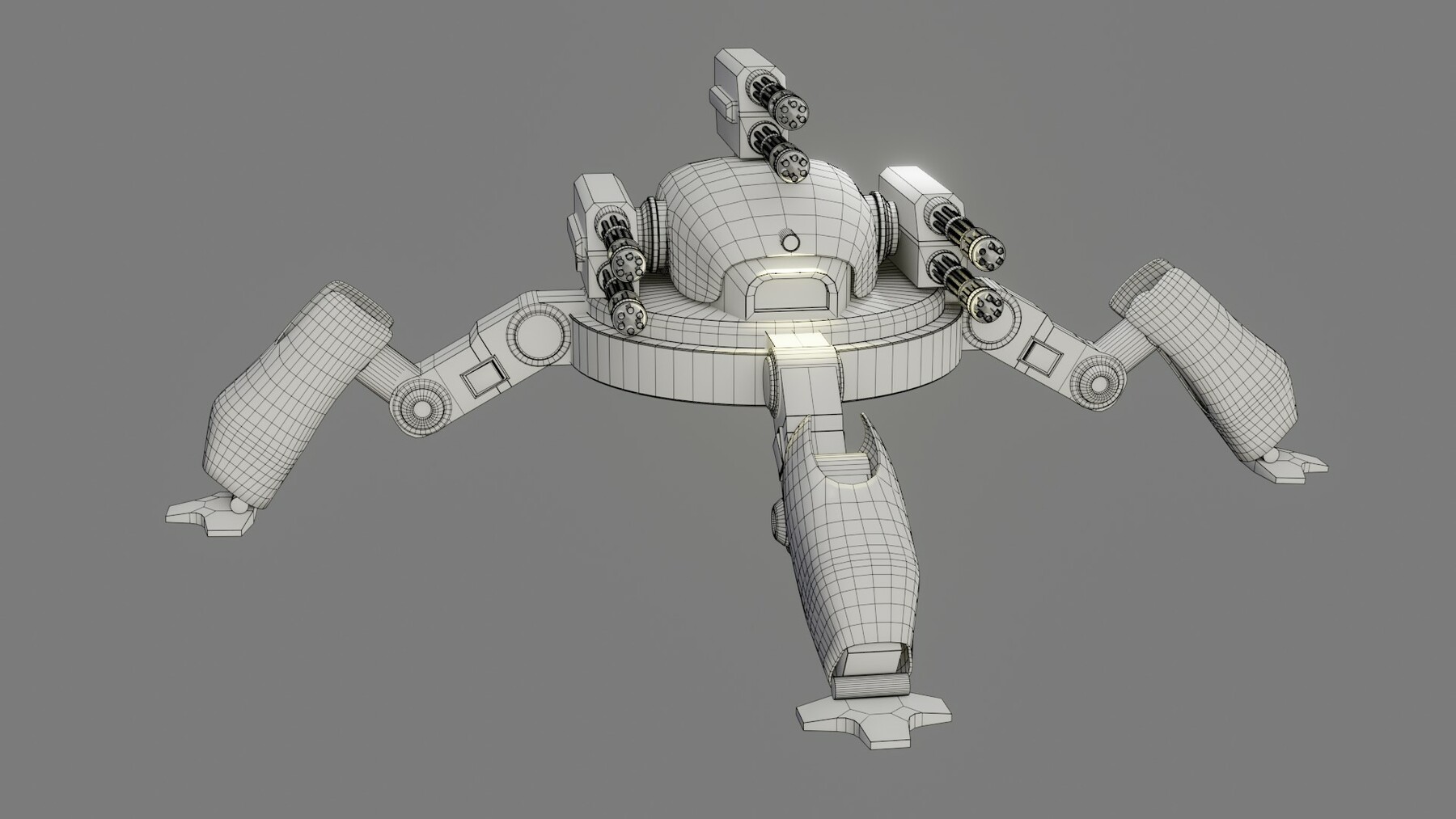 ArtStation - Sci Fi Quad Bot - Low Poly - Game Ready - PBR | Game Assets