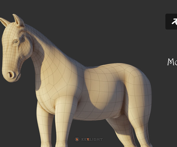 ArtStation - Modeling a Horse in Blender (+ 3d Model) | Tutorials
