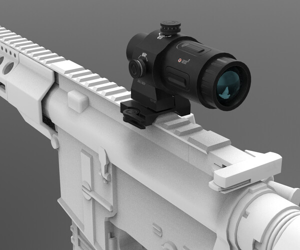 ArtStation - G33 Magnifier Scope | Game Assets