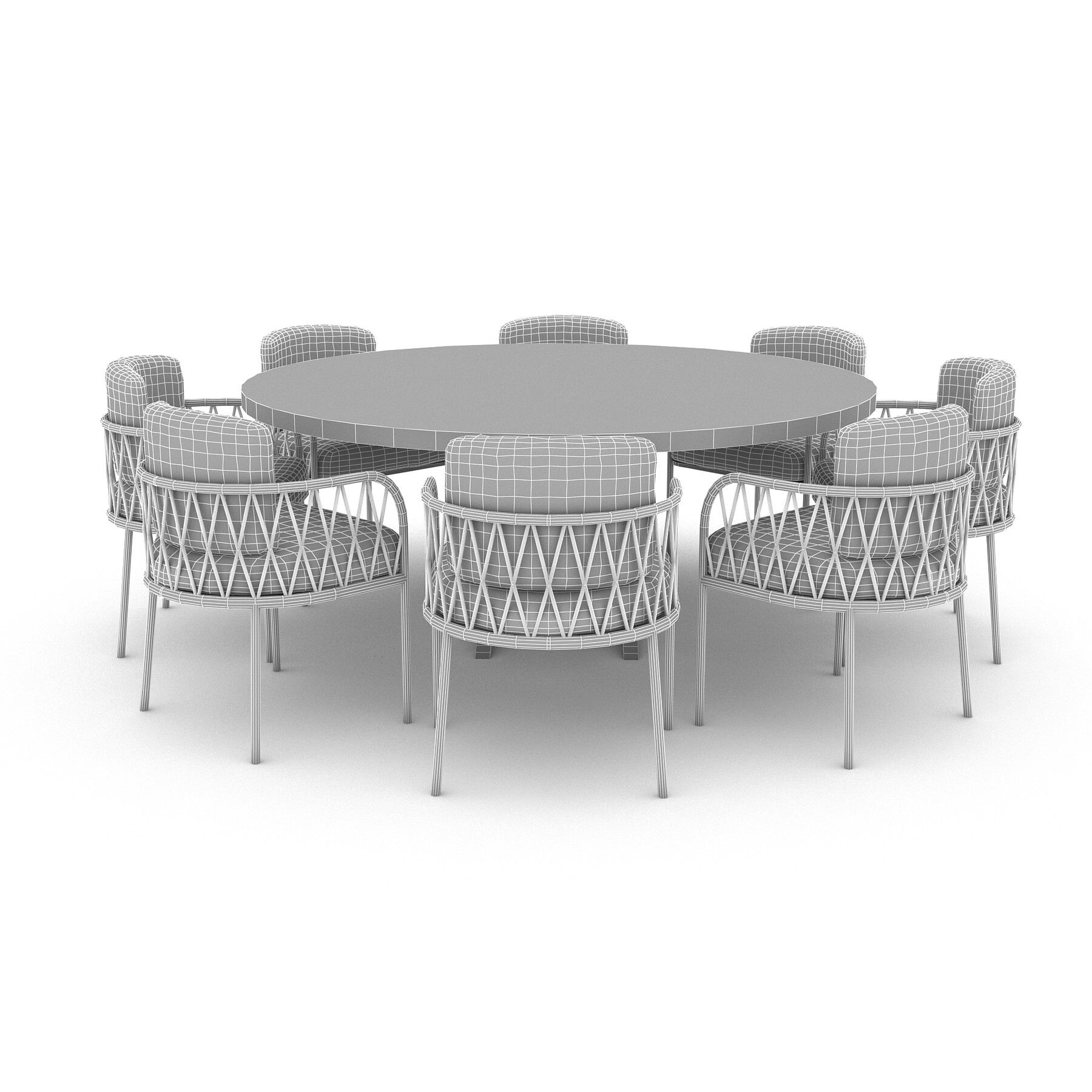 ArtStation - 3D modern dining table 02 | Resources