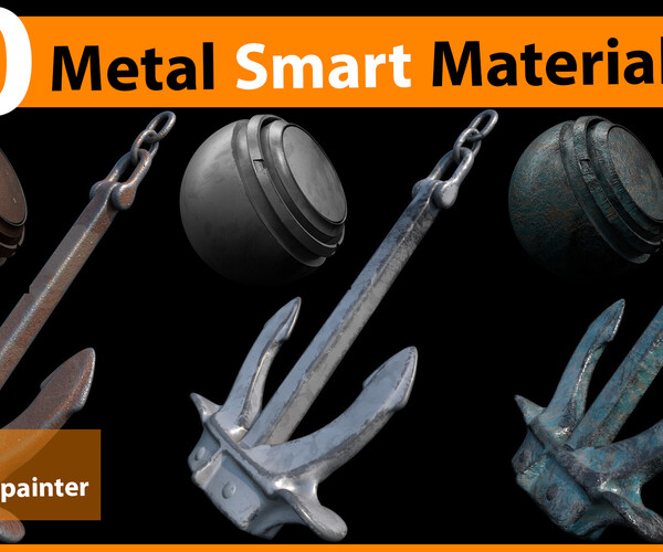 ArtStation - 20 Metal Smart Materials - (vol1) | Resources