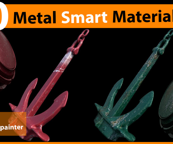 ArtStation - 20 Metal Smart Materials - (vol1) | Resources
