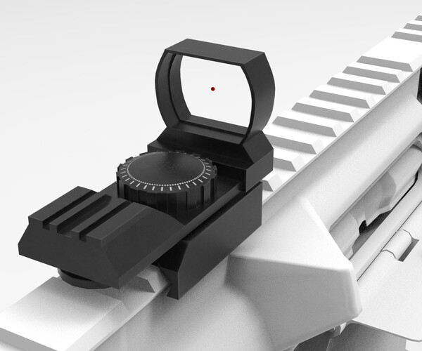 ArtStation - Laser Scope Red Dot | Game Assets