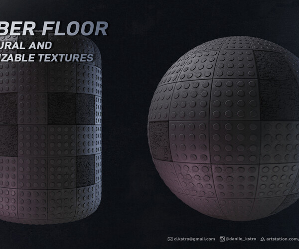 ArtStation - Customizable Rubber Flooring - Procedural Texture | Resources