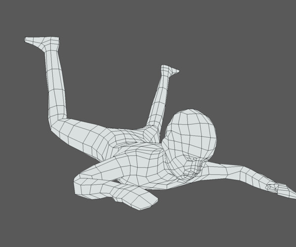 ArtStation - Low Poly Falling Kid | Game Assets