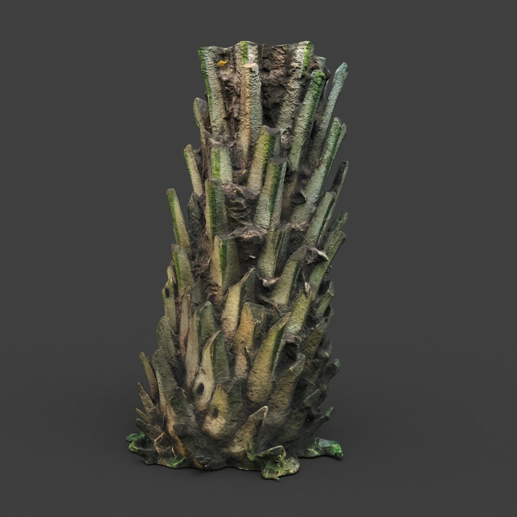 ArtStation - Low poly Oil Palm Trunk 01 - Photogrammetry | Game Assets