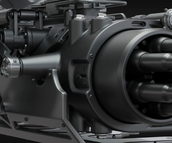 ArtStation - Highpoly Automatic Cannon | Resources