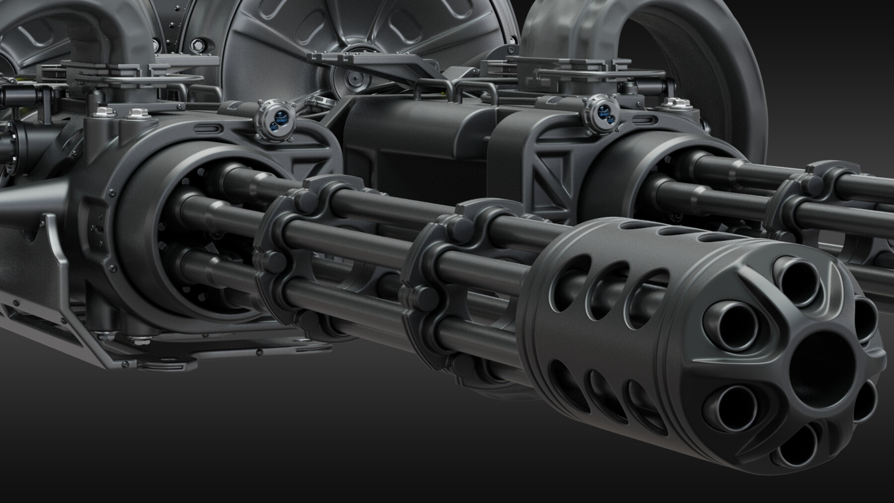 ArtStation - Highpoly Automatic Cannon | Resources