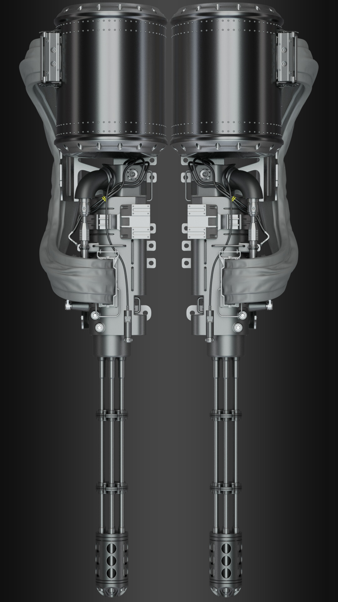 ArtStation - Highpoly Automatic Cannon | Resources