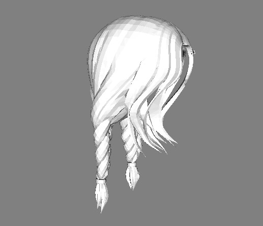 ArtStation - Female hair | Game Assets
