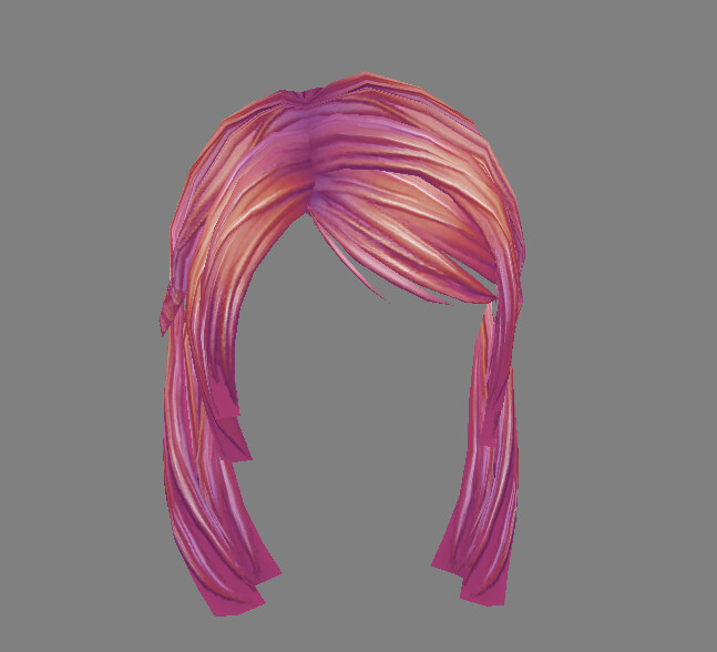ArtStation - Female hair | Game Assets