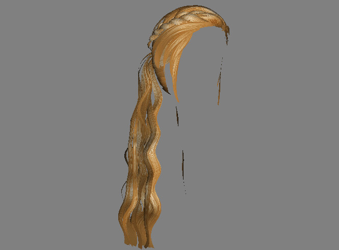 ArtStation - Sevem color female hair pack | Game Assets