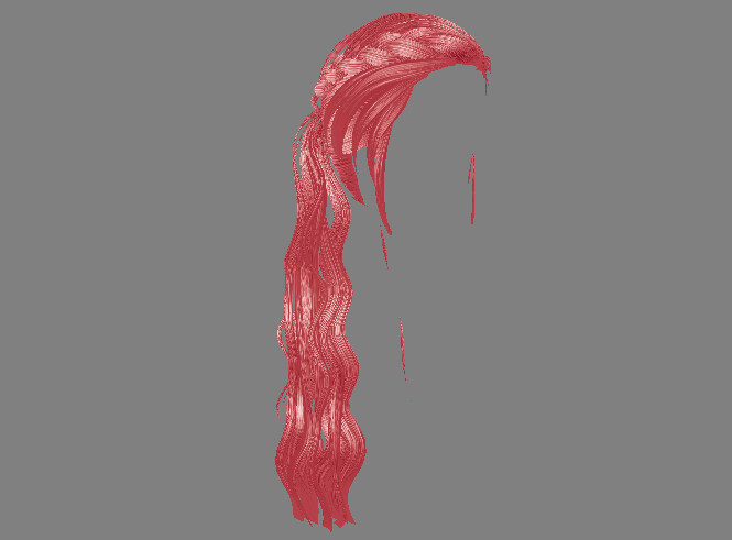 ArtStation - Sevem color female hair pack | Game Assets