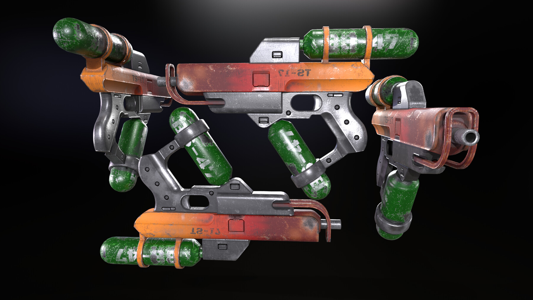 ArtStation - Stylized air gun | Game Assets