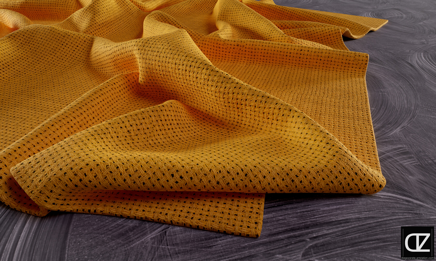 ArtStation - PBR - Kitchen cloth, kitchen rag, dishcloth, dishrag - 4K ...