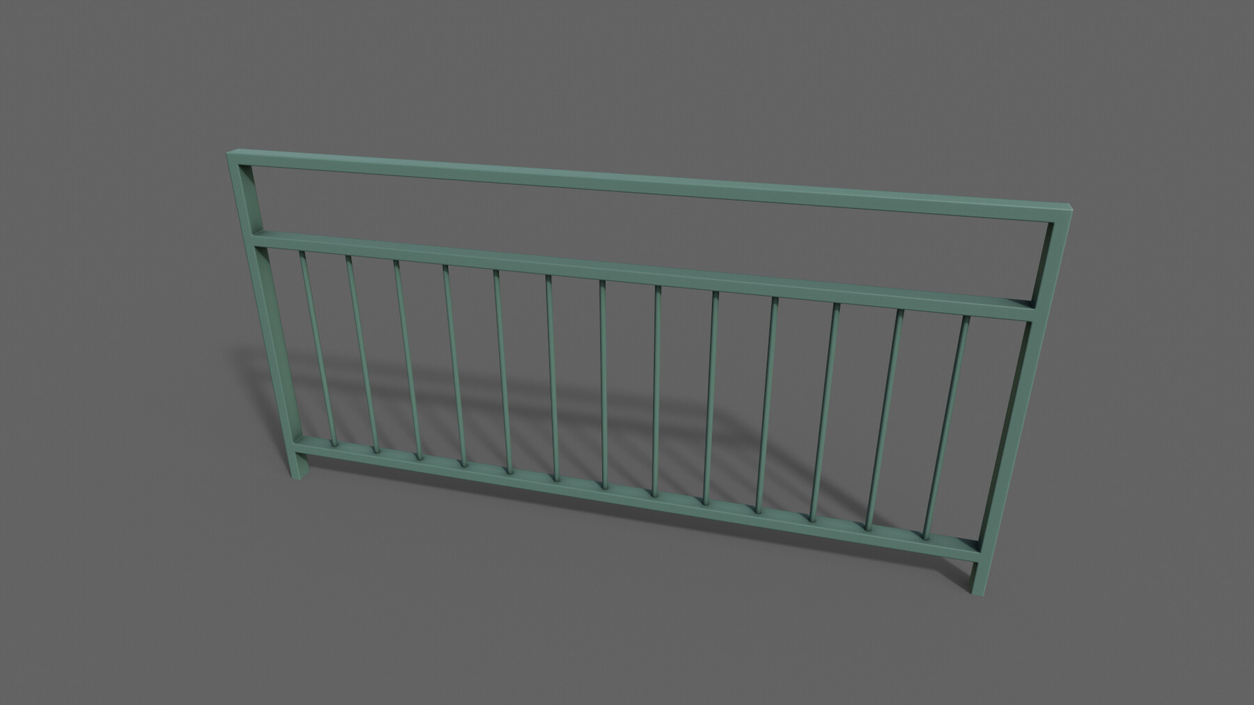ArtStation - PBR Pedestrian Guard Rail (Green) Ver.3 | Game Assets