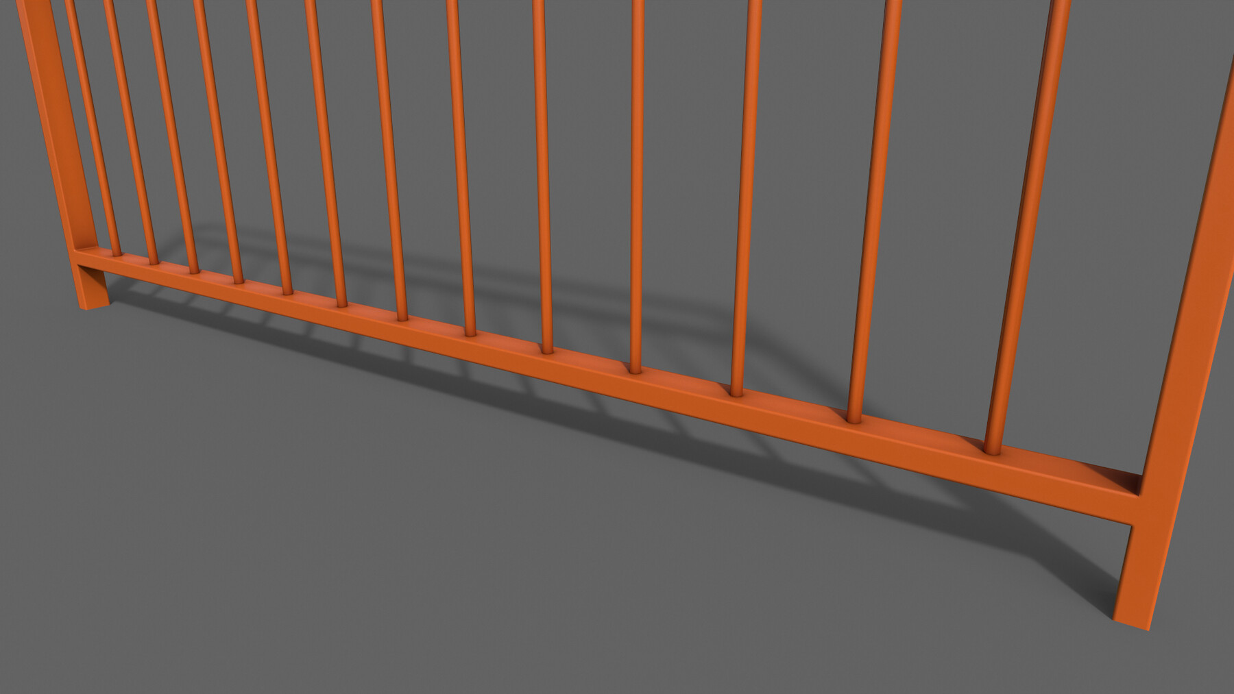 ArtStation - PBR Pedestrian Guard Rail (Orange) Ver.3 | Game Assets