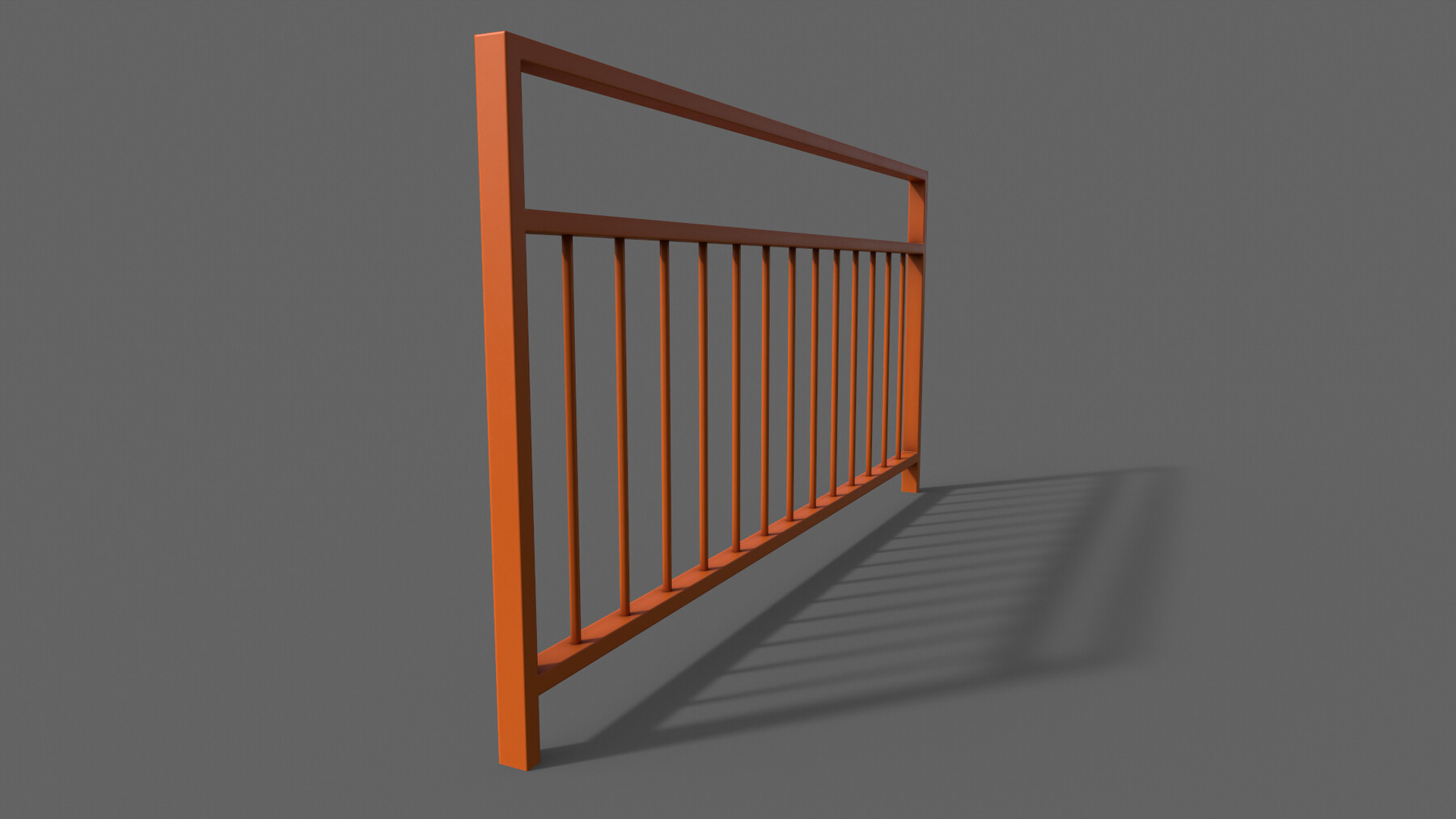 ArtStation - PBR Pedestrian Guard Rail (Orange) Ver.3 | Game Assets