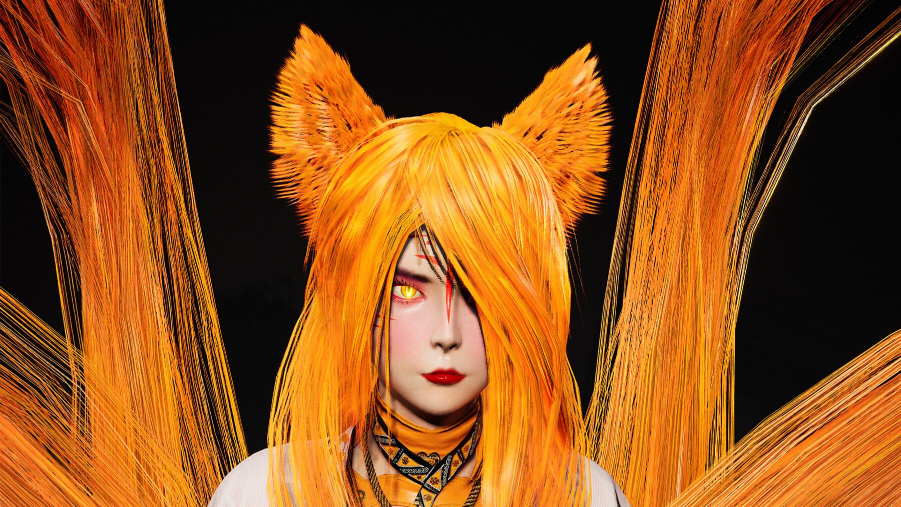 ArtStation - Kitsune Game Ready Low Poly Low-poly 3D model | Game Assets